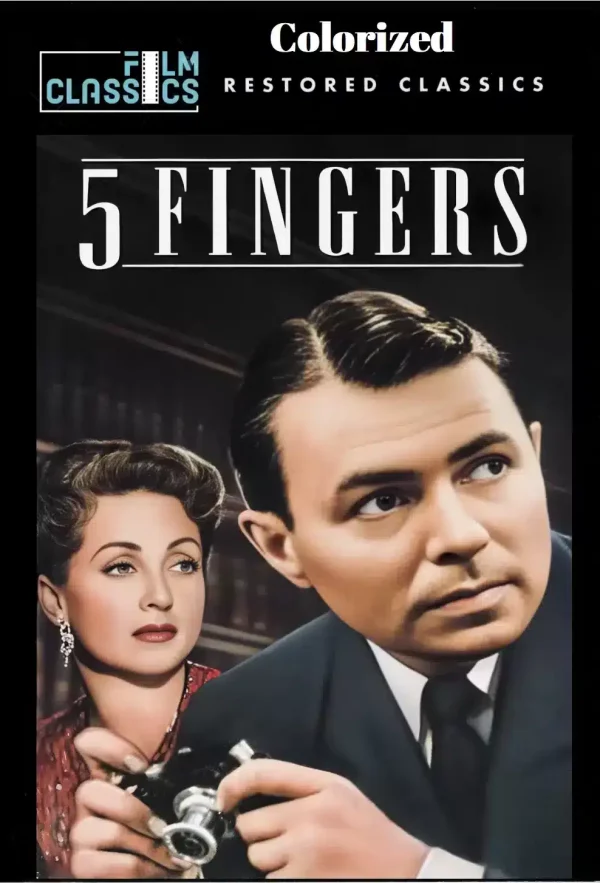five fingers colorized: A WWII True Story Experience - Film Classics